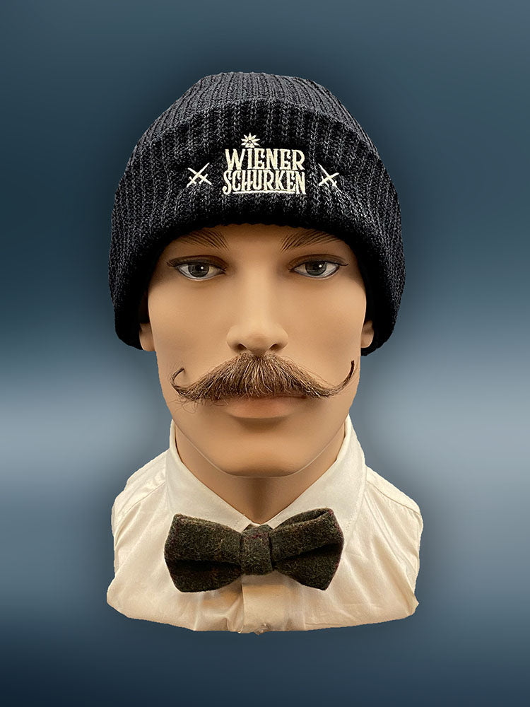 WIENER SCHURKEN HAUBE mit Ripp Strick